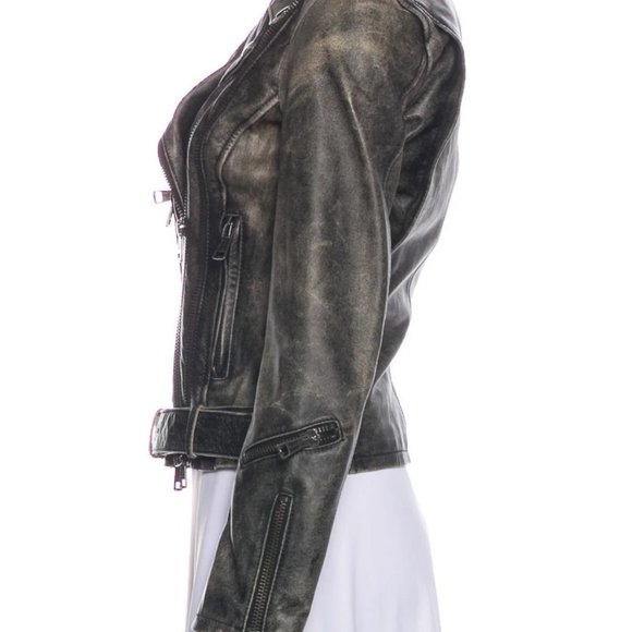 R13 | Jackets & Coats | R3 Distressed Leather Moto Jacket S | Poshmark
